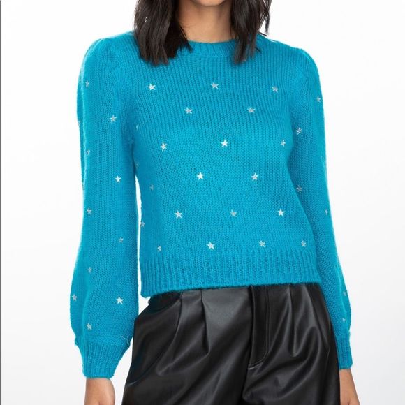 Generation Love | Sweaters | Nwt Generation Love Blue Silver Angelina ...